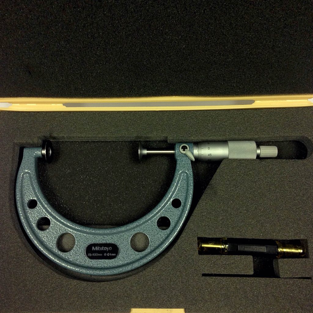 Mitutoyo 75-100mm External Disc Micrometer 123-104 – Tru-Cal