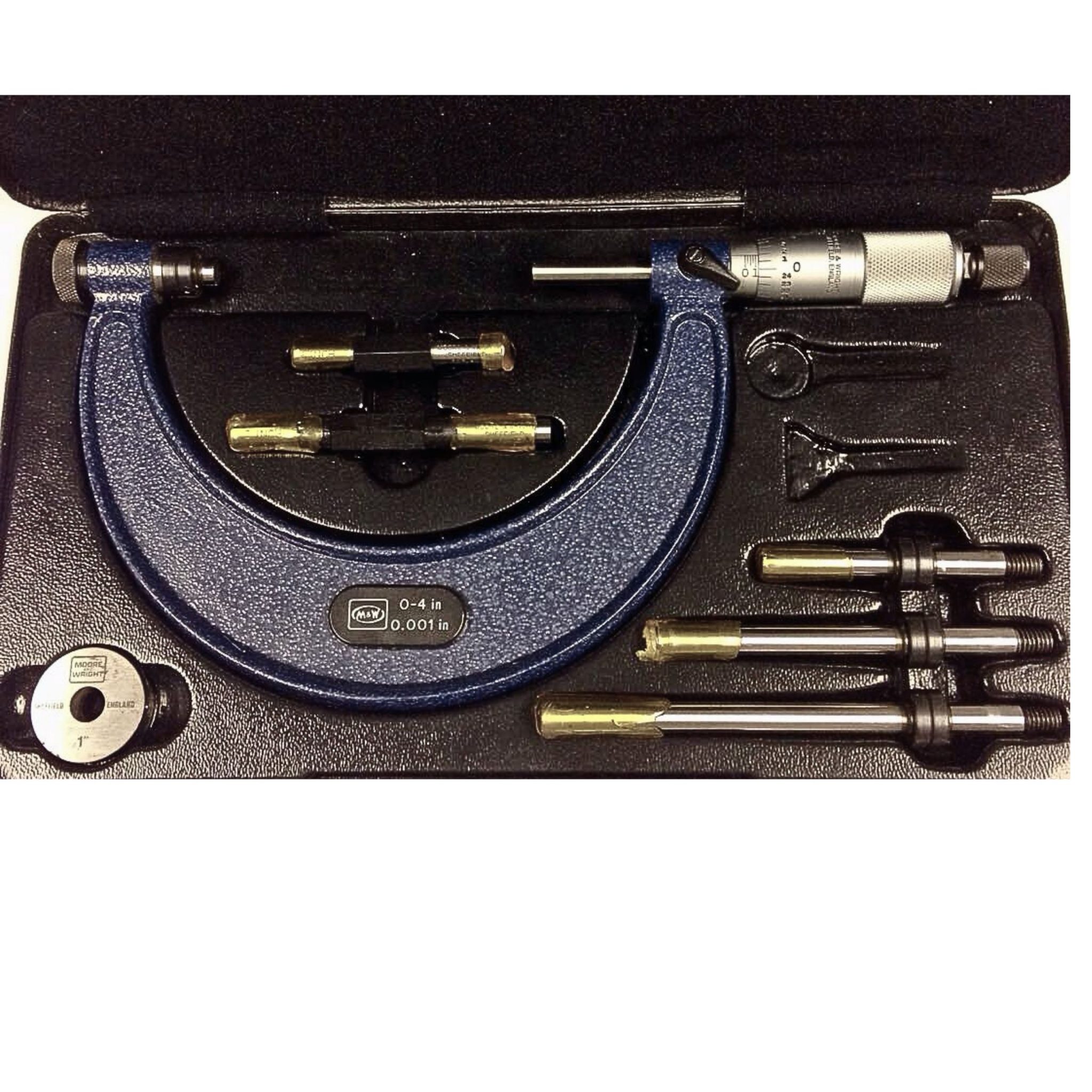 Moore & Wright 0-4″ External Adjustable Micrometer 941 type – Tru-Cal